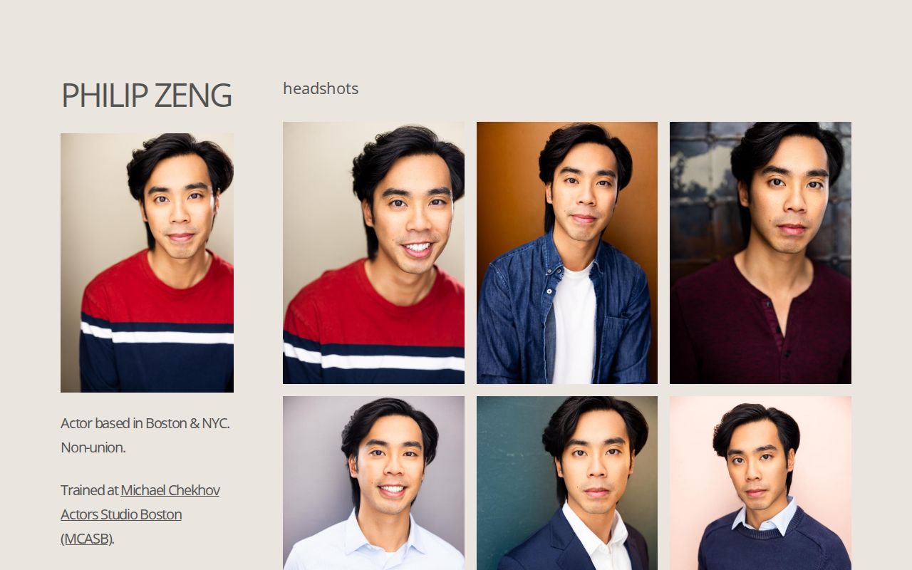 Philip Zeng, Actor